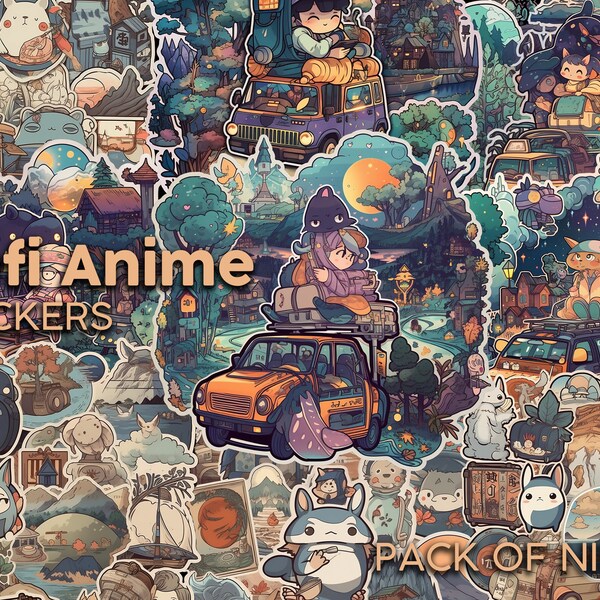 Anime Sticker Pack - Etsy