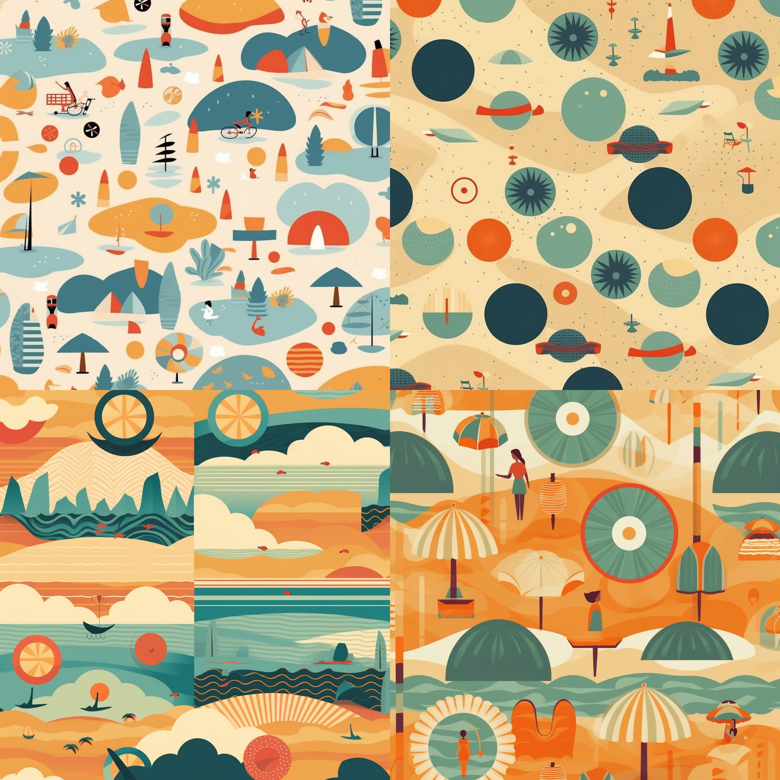 Seaside Serenity: 10 Beach-themed Digital Download Patterns for ...