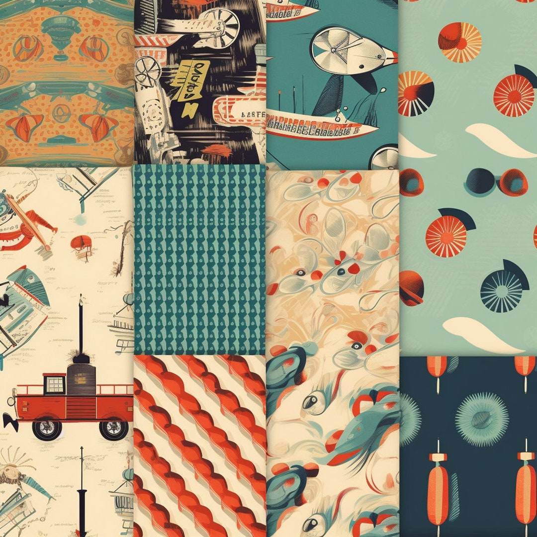 Retro Revival: 8 Nostalgic Patterns With a Touch of Retro Charm for a ...