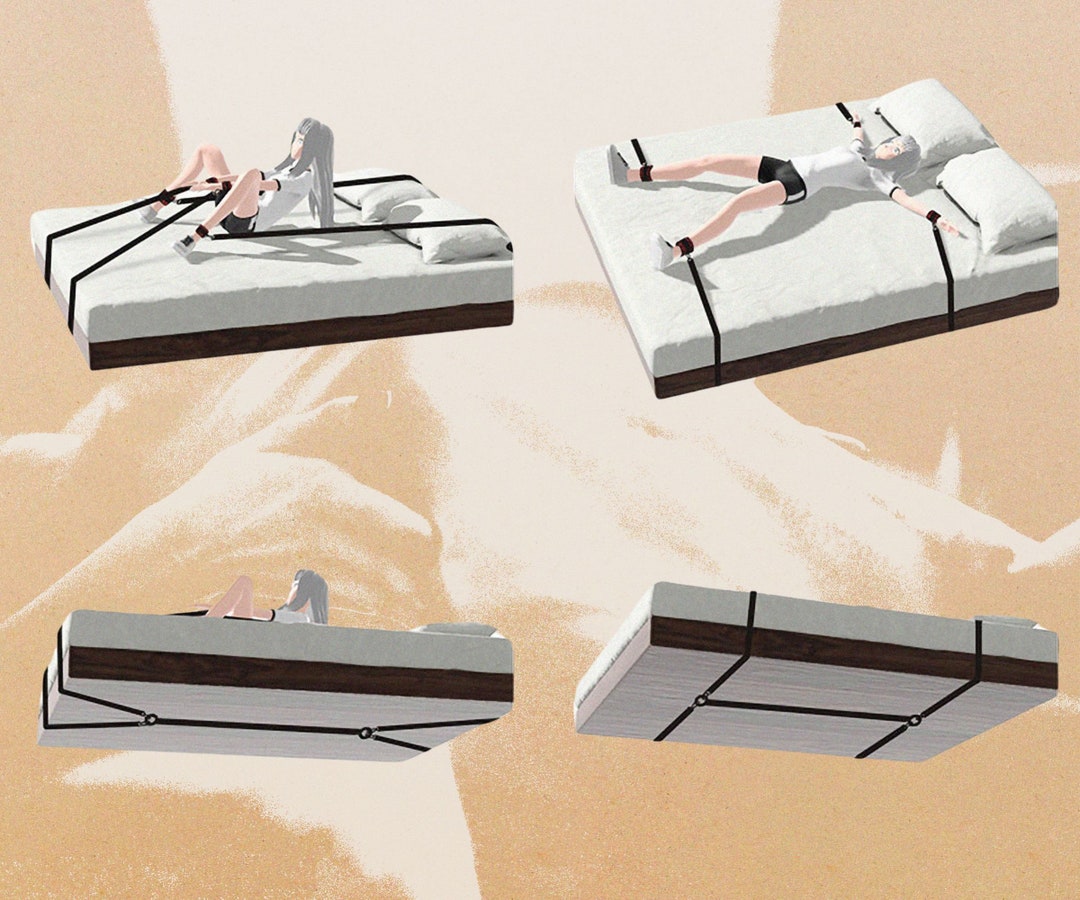 Bed Bondage, Bed Restraint, Bed Straps, Leg Restraints, Bondage ...