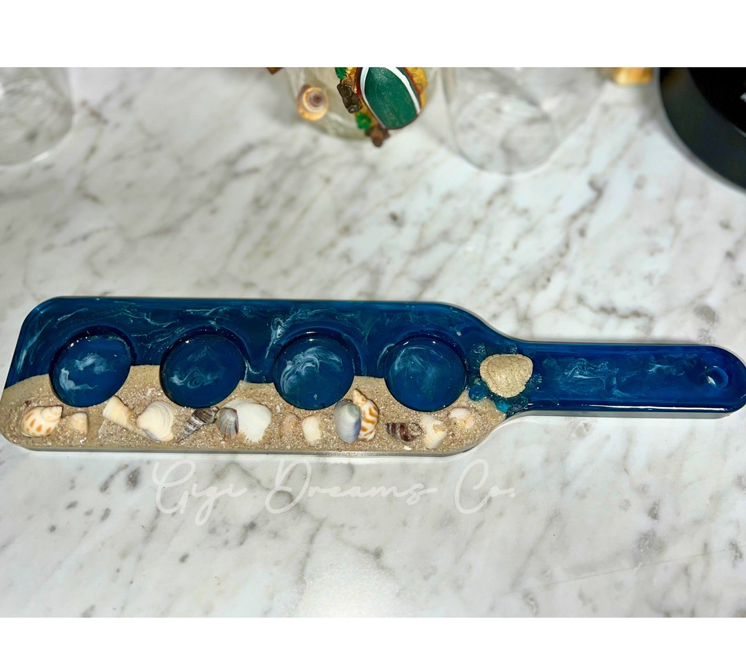 Beach Theme Shot Glass Paddle Tea Light Candle Holder Florida Keys ...