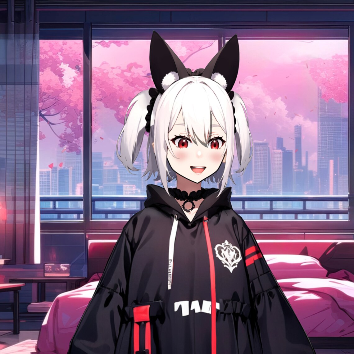 Vtuber Cyber Bunny Girl Live2d Vtuber Full Body Model, Vtube Studio ...