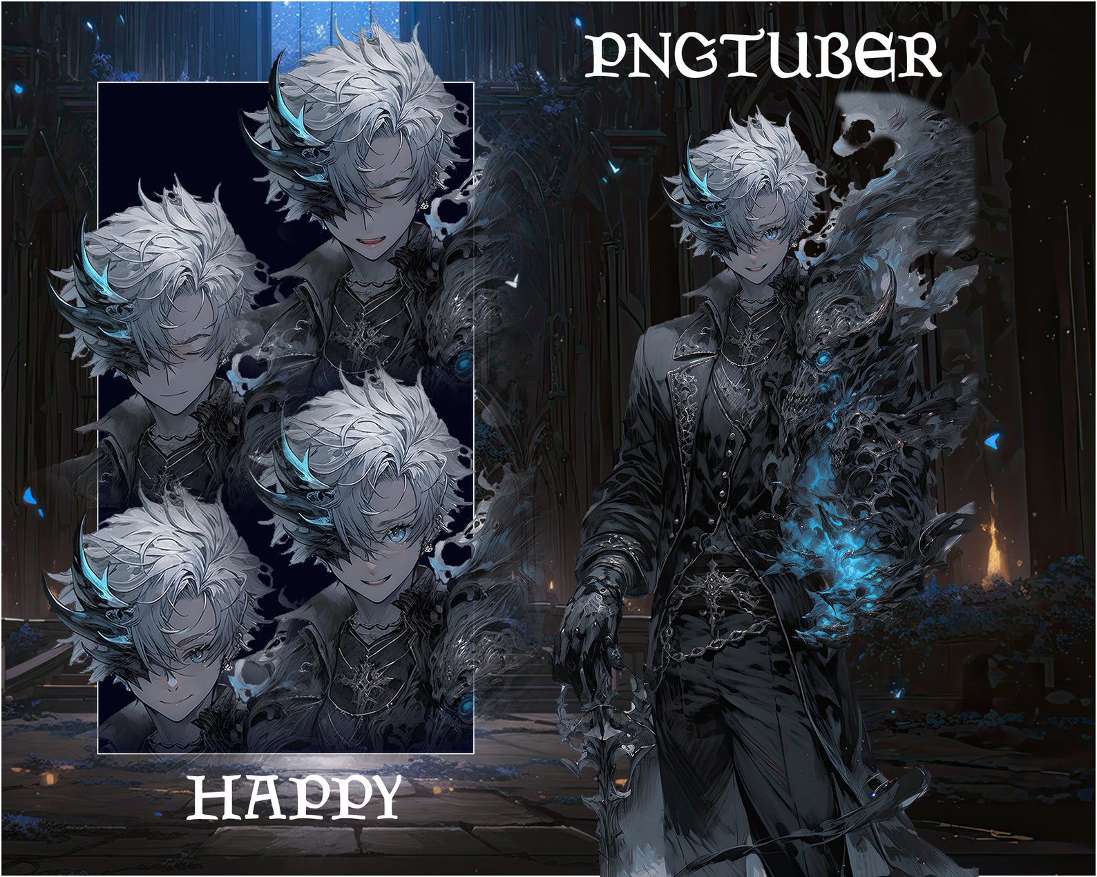 PNGTUBER LORD Vtuber 5 Expressions Lord Premade Png - Etsy