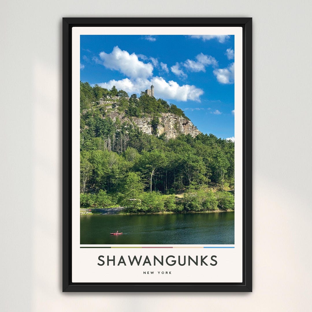 Shawangunks Skytop Climbing Routes Canvas Print: Mohonk Mountain House ...