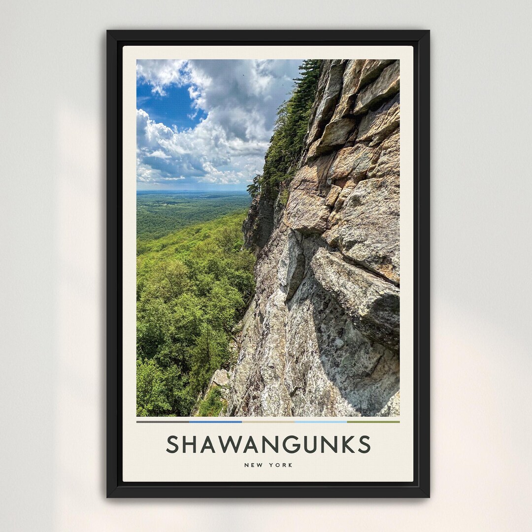 Gunks Climbing Wall Art: Minty Multi-pitch, Shawangunk Mountains Framed ...