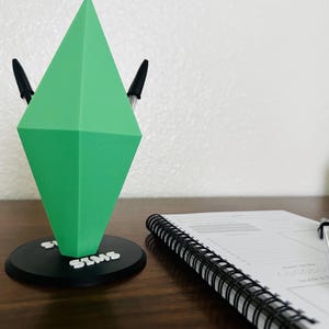 Plumbob Pen Holder – Sims-inspired Desk Accessory for Gamers & Creators ...