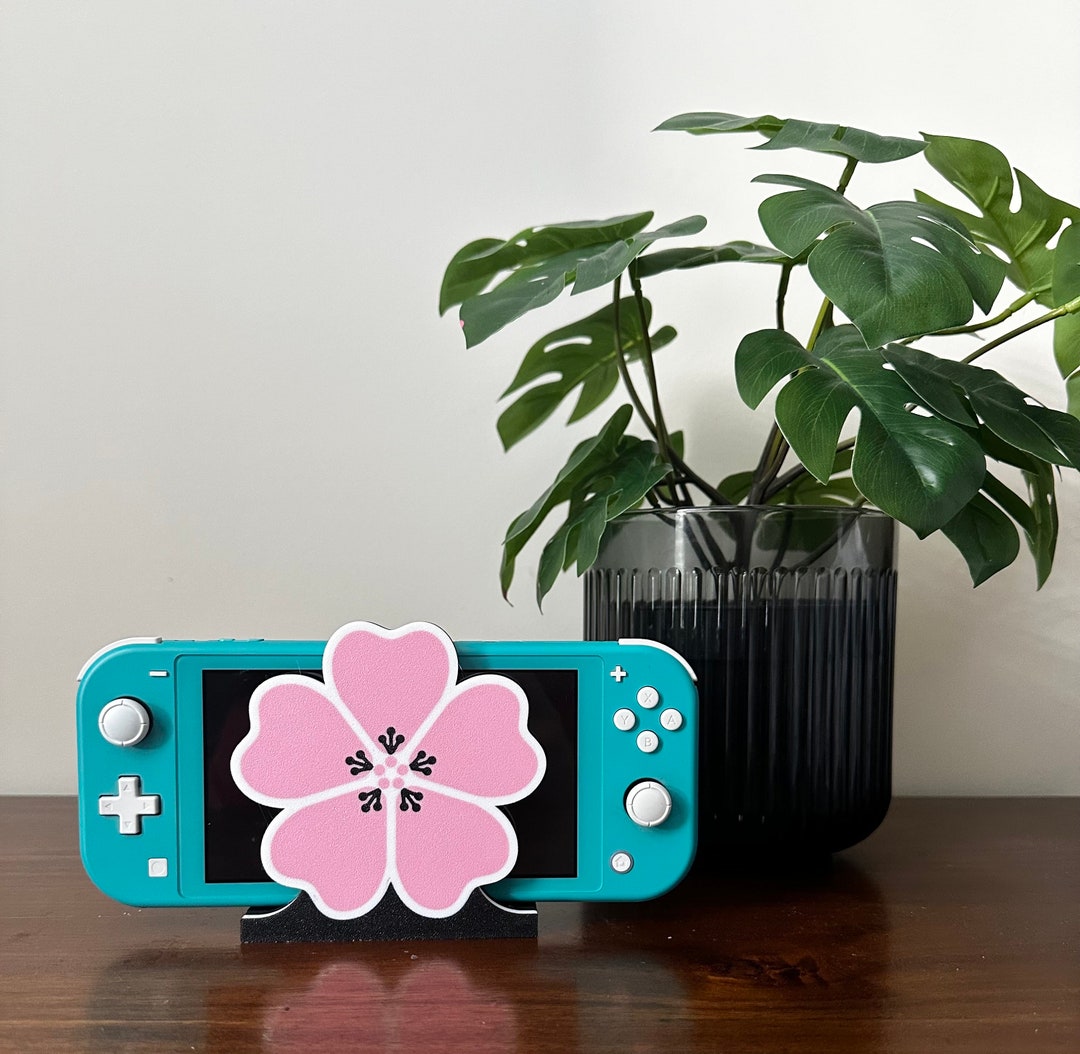 Cherry Blossom Switch Lite Stand Elegant Gaming Accessory for Your Desk ...