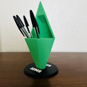 Plumbob Pen Holder – Sims-inspired Desk Accessory for Gamers & Creators ...