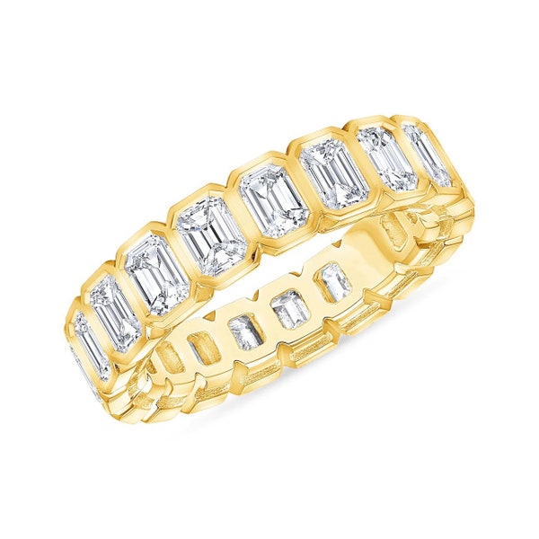 Emerald Eternity Band - Etsy