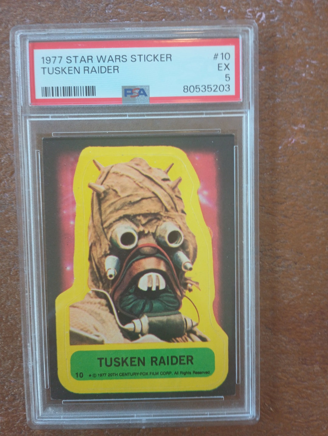 1977star Wars Sticker Tusken Raider PSA Graded EX 5 - Etsy