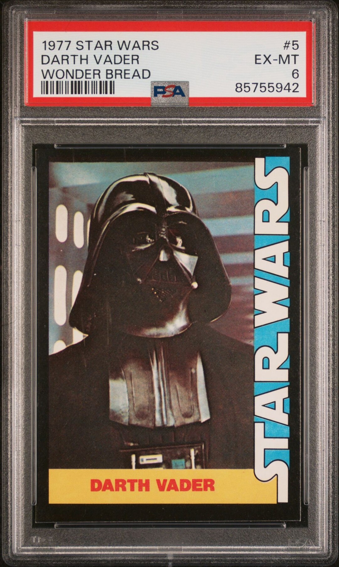 1977 Star Wars Wonder Bread 5 DARTH VADER Excellent Mint - Etsy