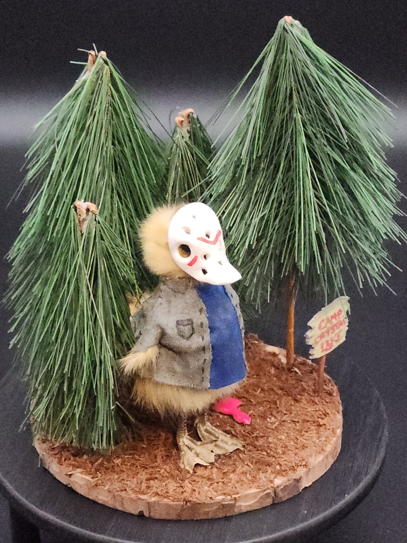 Genuine Taxidermy Duckling Jason Horror Movie Friday the 13th Display ...