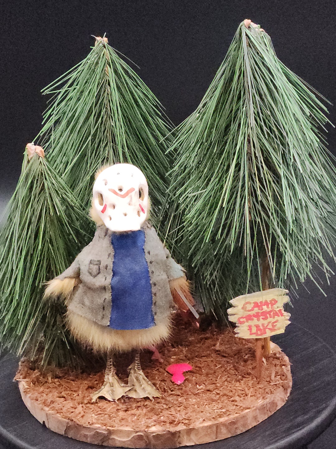Genuine Taxidermy Duckling Jason Horror Movie Friday the 13th Display ...