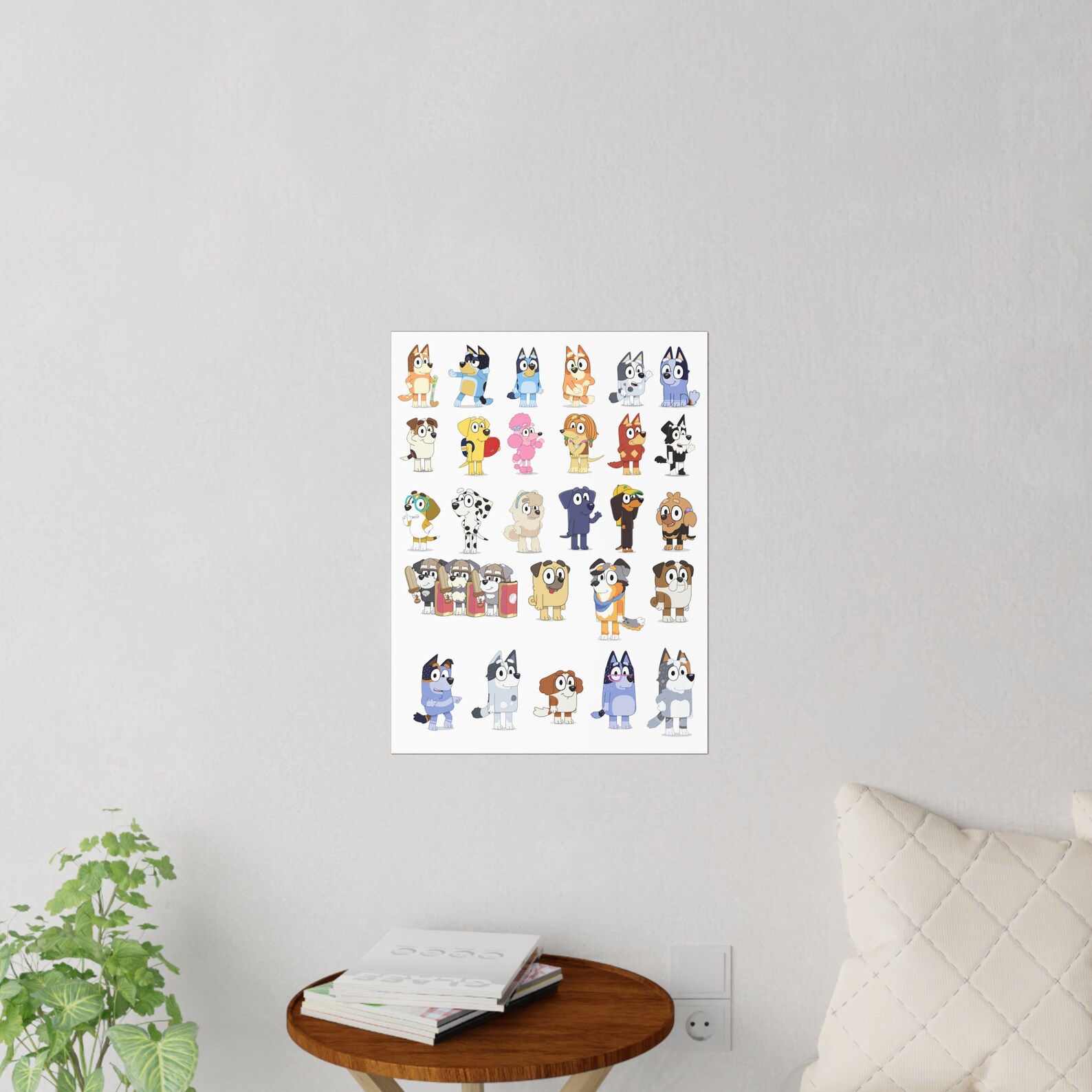 Bluey Wall Decals, Bluey and Friends Wall Decals, Wall Decals for Kids ...