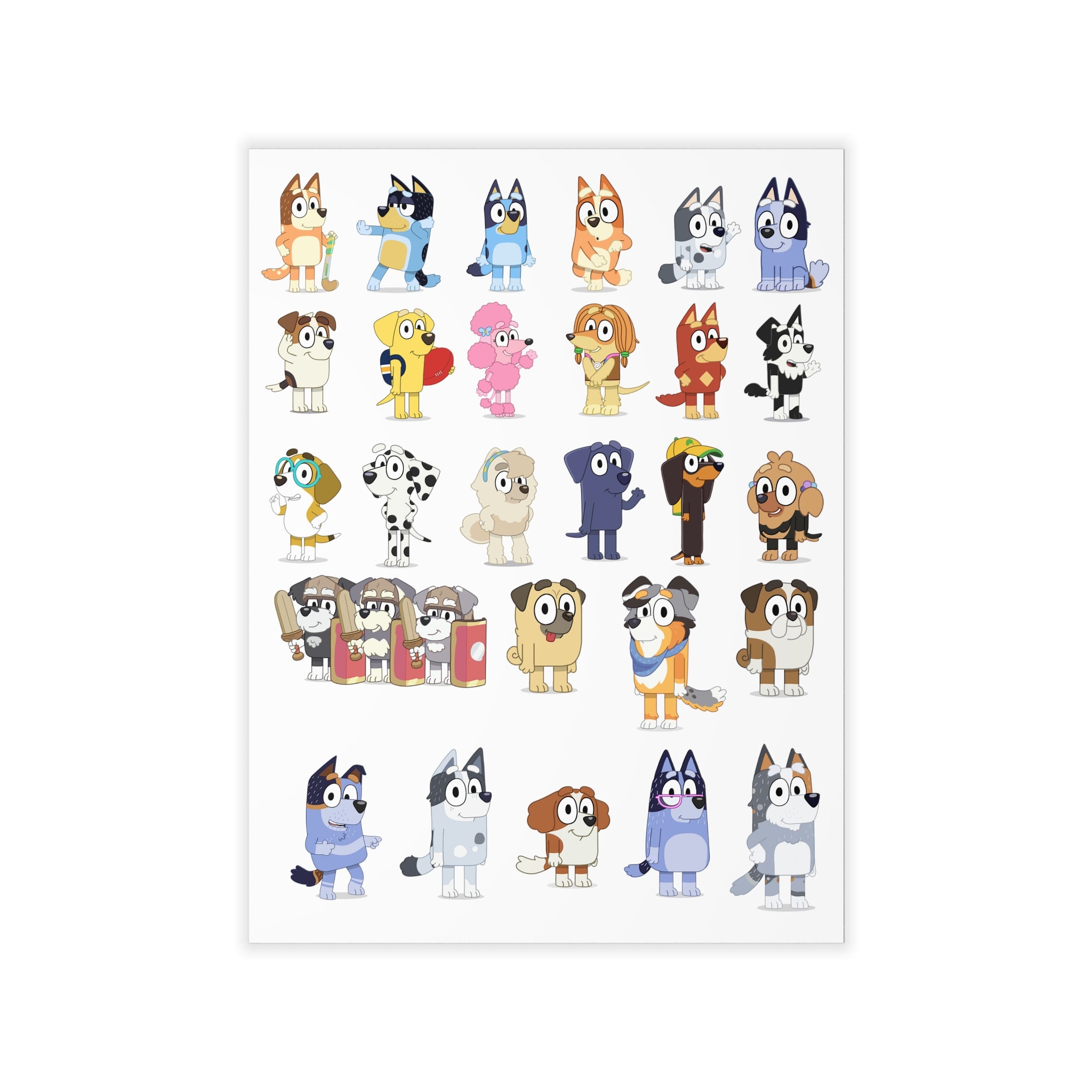 Buy Bluey Wall Decals Bluey and Friends Wall Decals Wall Decals Online ...