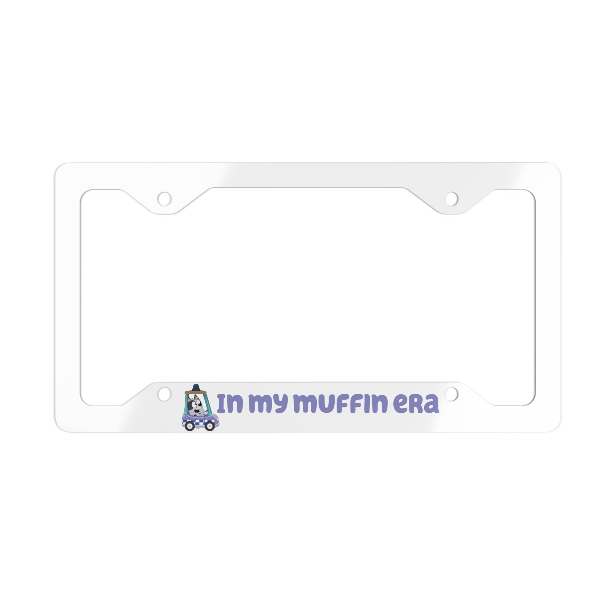 Bluey License Plate Frame, in My Muffin Era, License Plate, Bluey Car ...