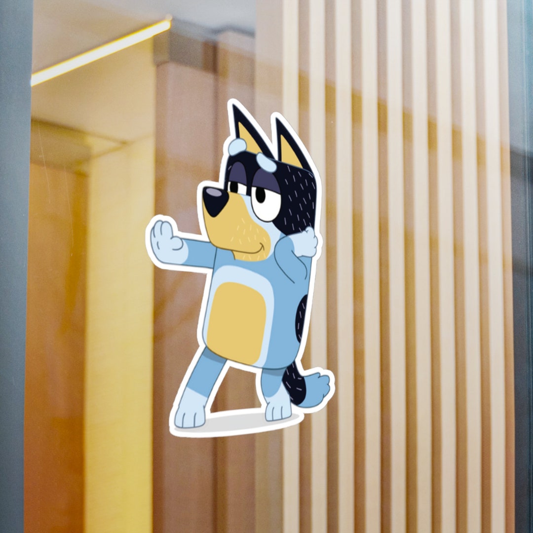 Bandit Heeler Kiss-cut Vinyl Decals, Bluey Vinyl Decals, Wall Decals ...