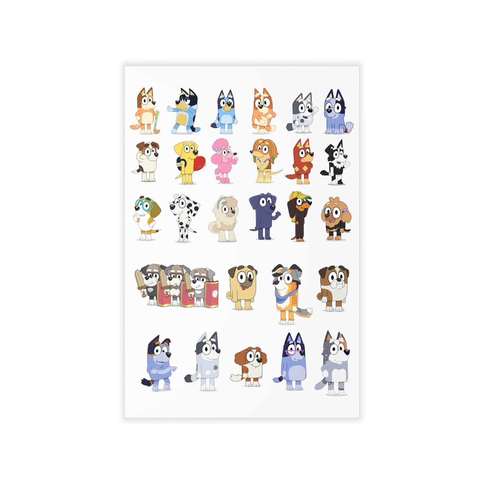 Bluey Wall Decals, Bluey and Friends Wall Decals, Wall Decals for Kids ...