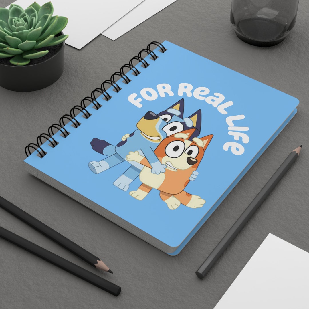 Cuaderno de espiral Bluey cuaderno Bluey papelería de bingo - Etsy México