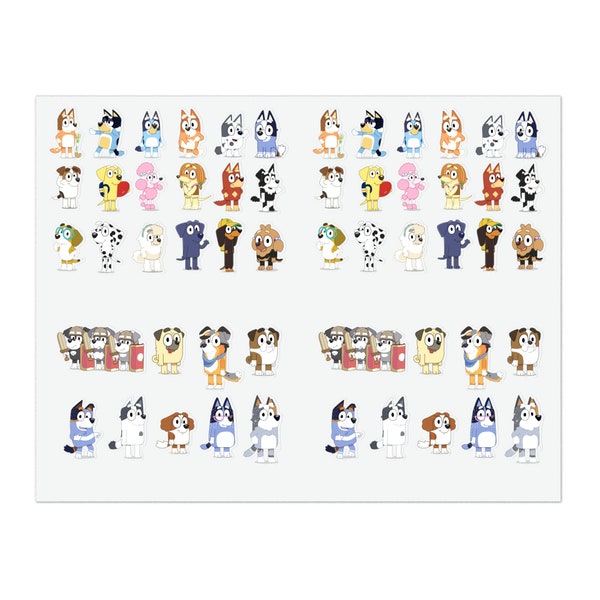 Bluey Stickers - Etsy