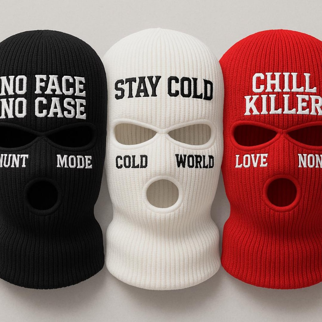 Custom Ski Mask Embroidery| Make Your Own Ski Mask | Ski Mask | Custom ...