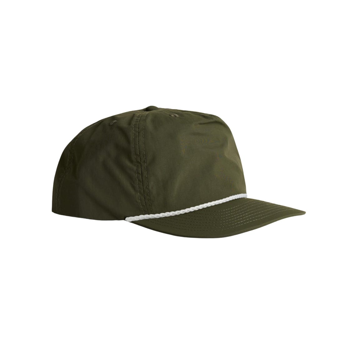 AS Colour Surf Rope Cap| Lightweight Recycled Nylon Snapback With Matte ...