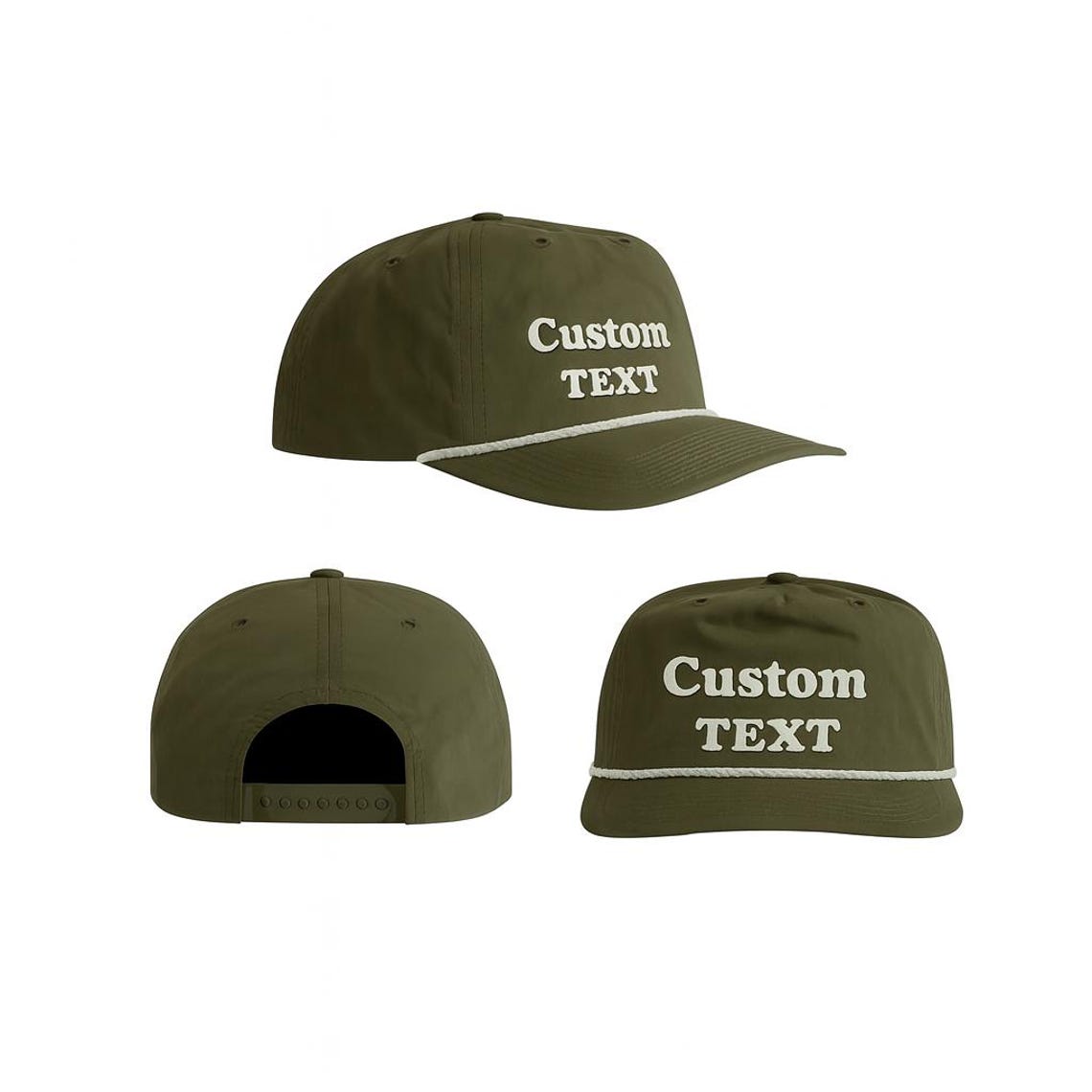 AS Colour Surf Rope Cap| Lightweight Recycled Nylon Snapback With Matte ...