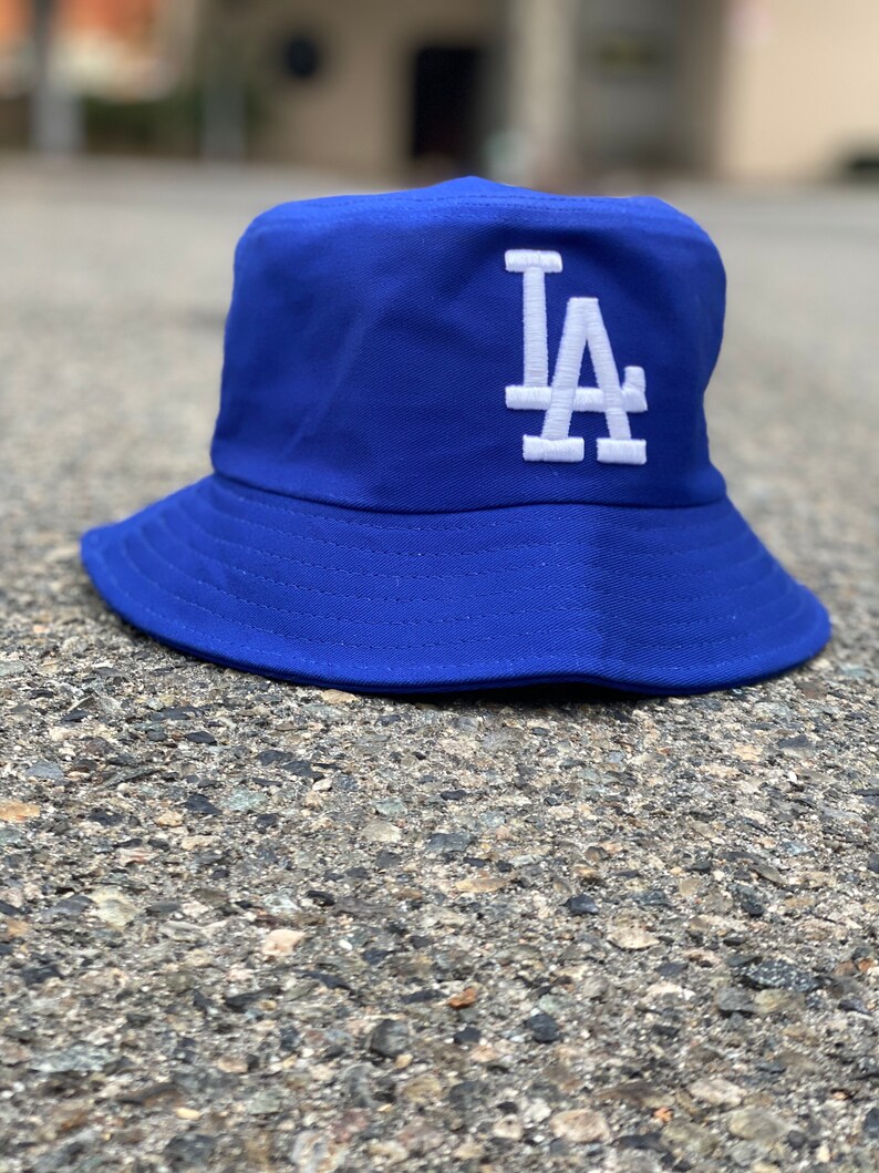 LA Dodger Bucket Hat| Los Angeles Bucket Hats| Bleed Blue LA Hats ...