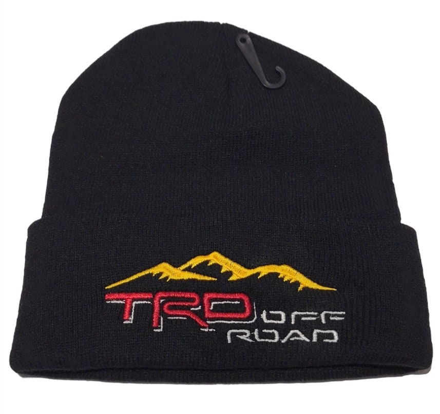 Toyota TRD off Road Mountains Embroidered Cuffed Beanie Winter Cap - Etsy