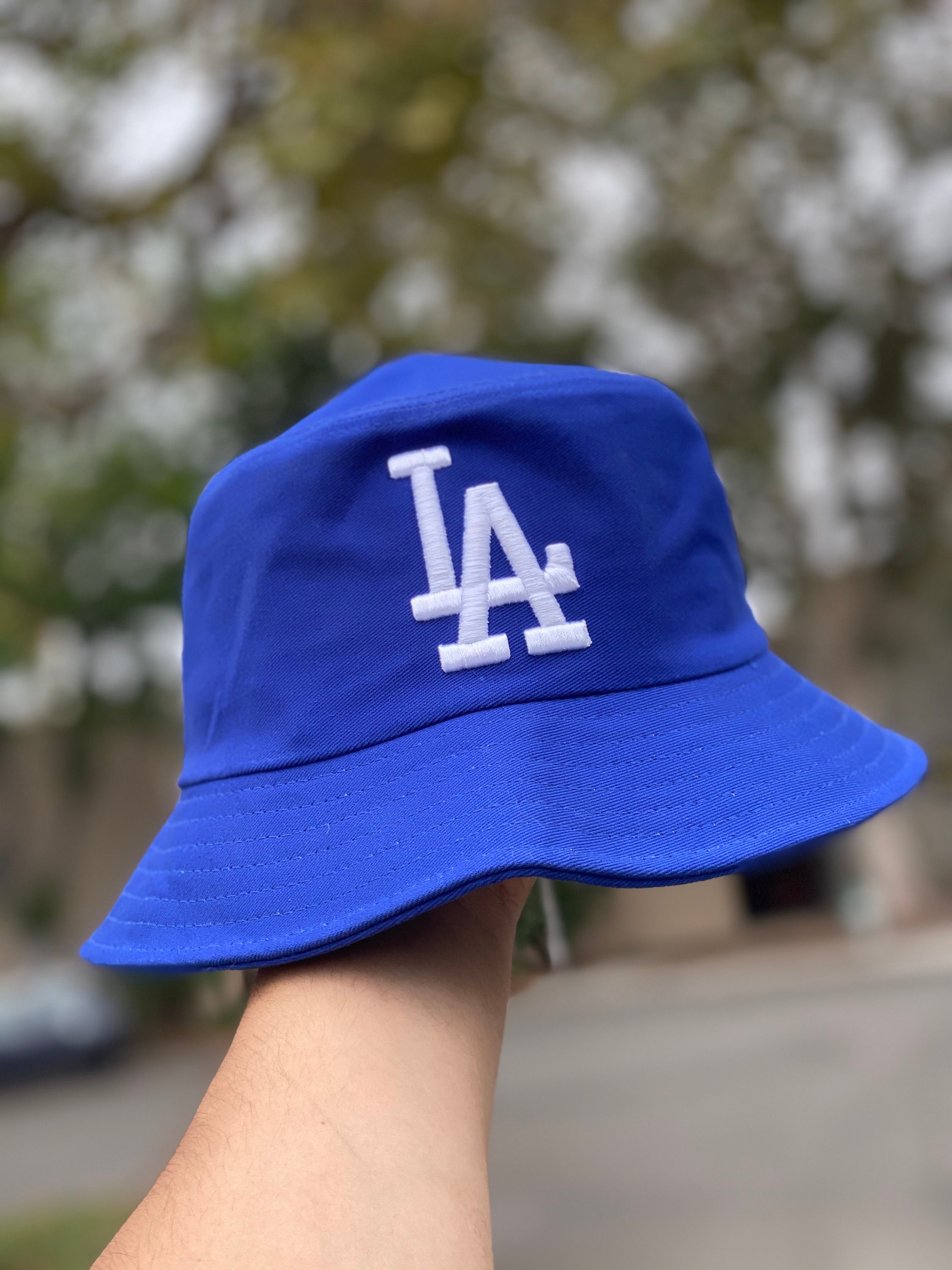 LA Dodger Bucket Hat| Los Angeles Bucket Hats| Bleed Blue LA Hats ...