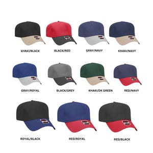 Two-tone Snapback Hat – Custom A-FRAME Embroidered Cap With ...
