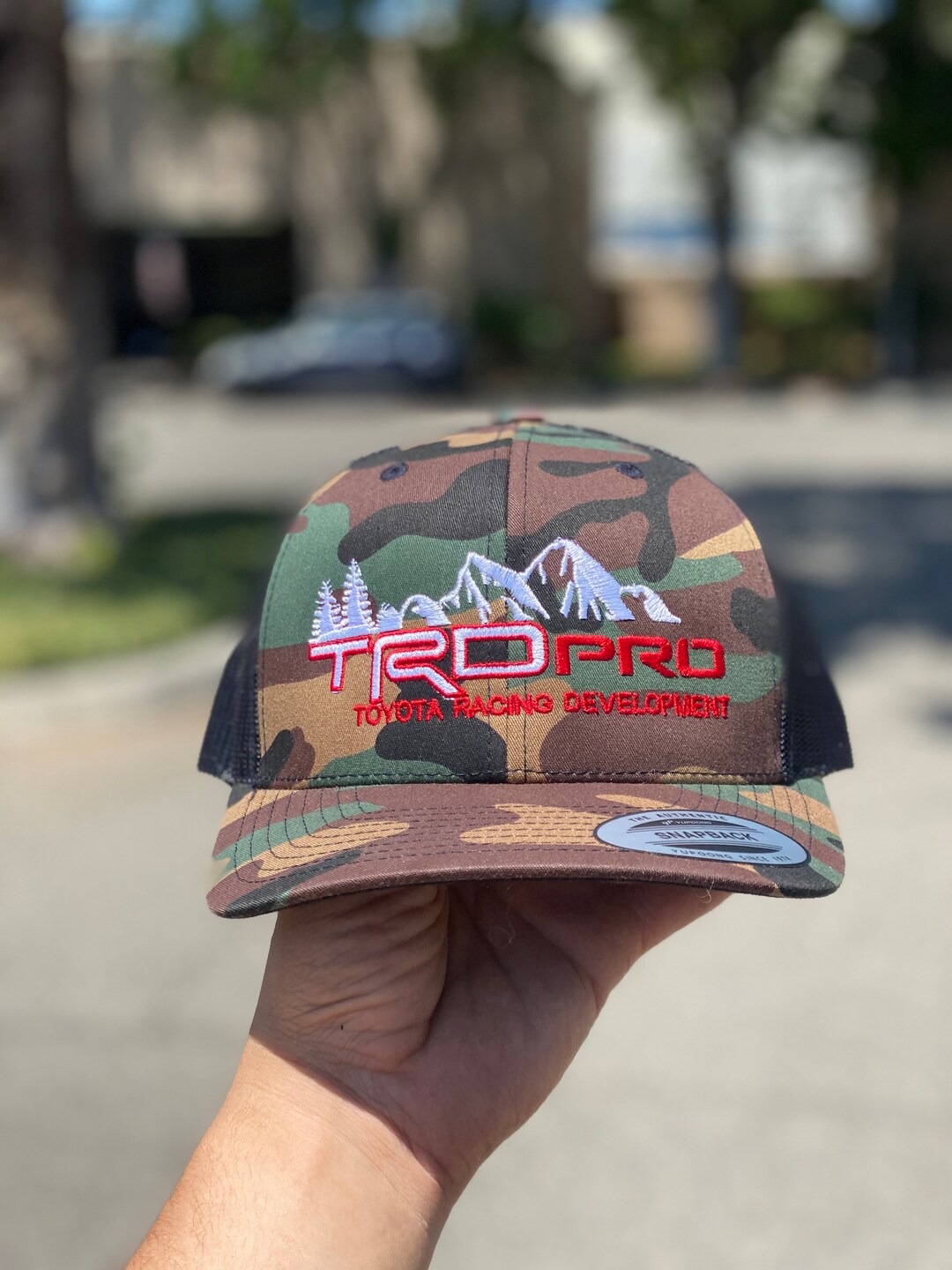 TRD PRO Camouflaged Snapback Toyota Racing Development Hat Toyota Hat ...