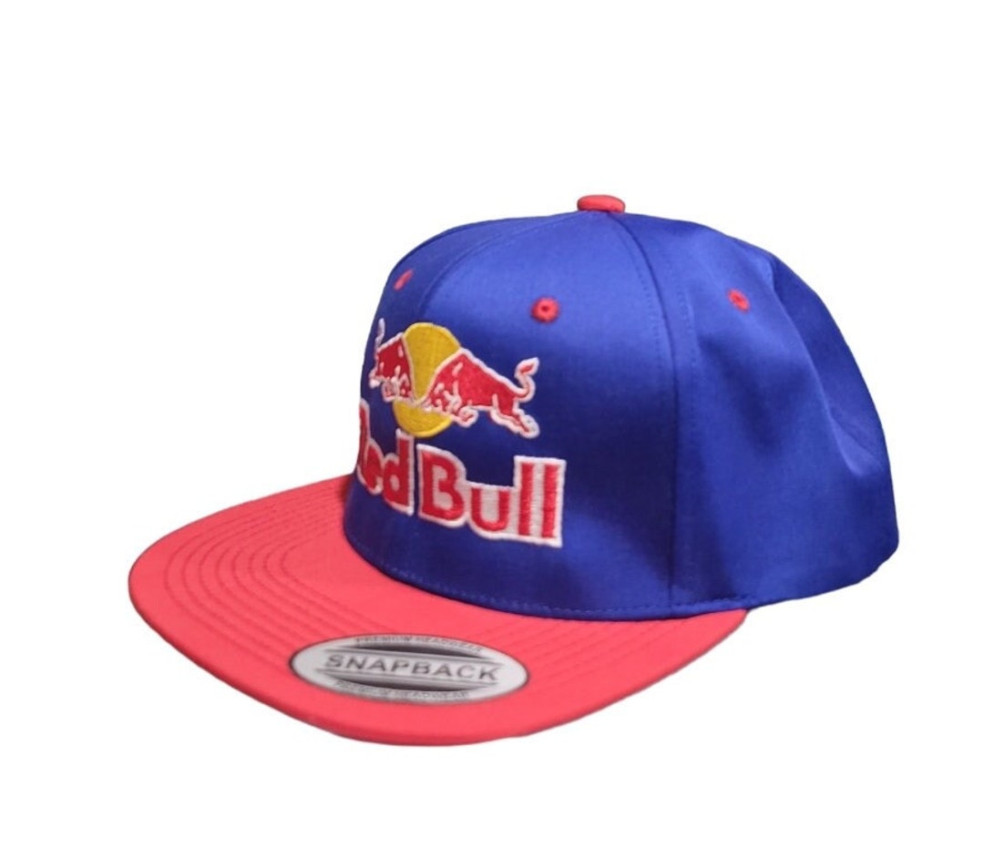 Red Bull Snapback Vtg Blue With Red Flat Brim Cap Retro Logo - Etsy