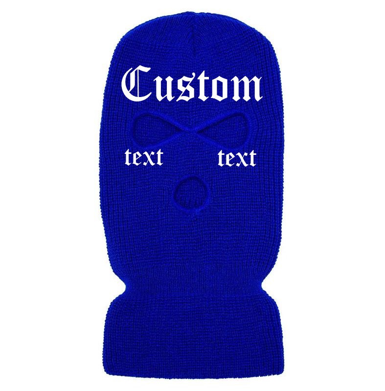 Personalized Custom Ski Mask Make Your Own Ski Mask Beanie Ski Mask ...