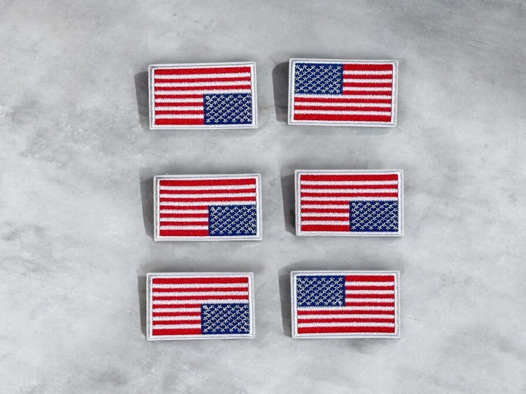 6-USA Patch | Adhesive USA Patch | United States Flag Patch | Shoulder ...