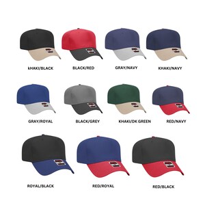 Otto Cap Custom A-FRAME Embroidered Snapback Hat – Personalized Text or ...