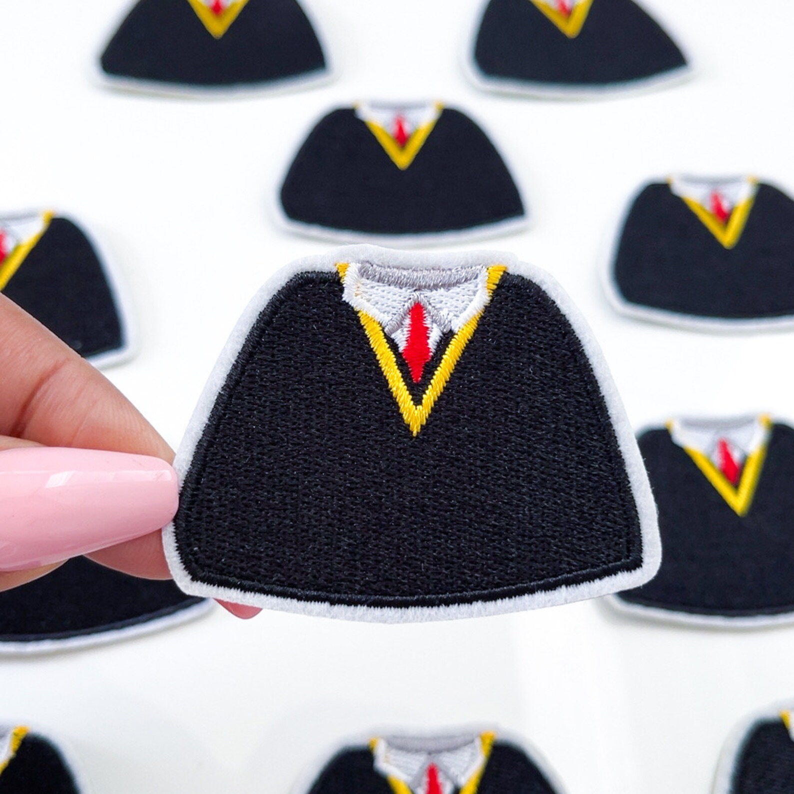 Embroidered Graduate Gown With Black Patch Fun and Cute Custom ...