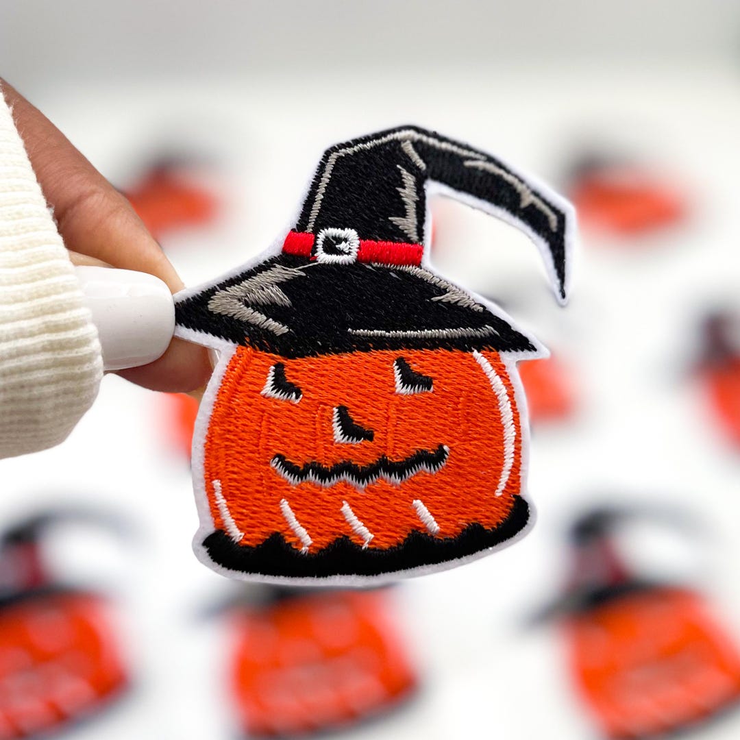 Trucker Hat Patch Pumpkin Iron on Patch Halloween Patch Fall Patches ...