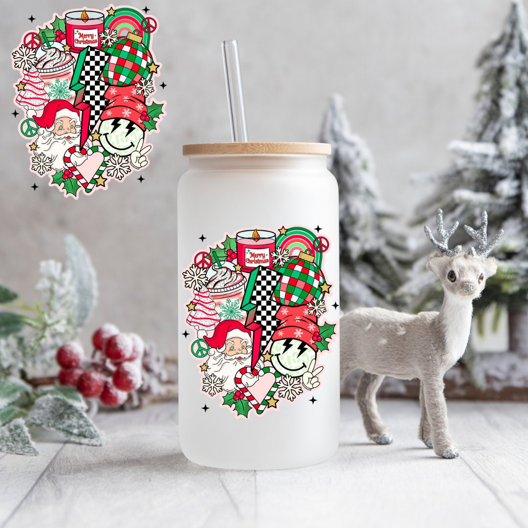 Merry Christmas Stickers, Christmas Sticker, Winter Decal, Holiday ...