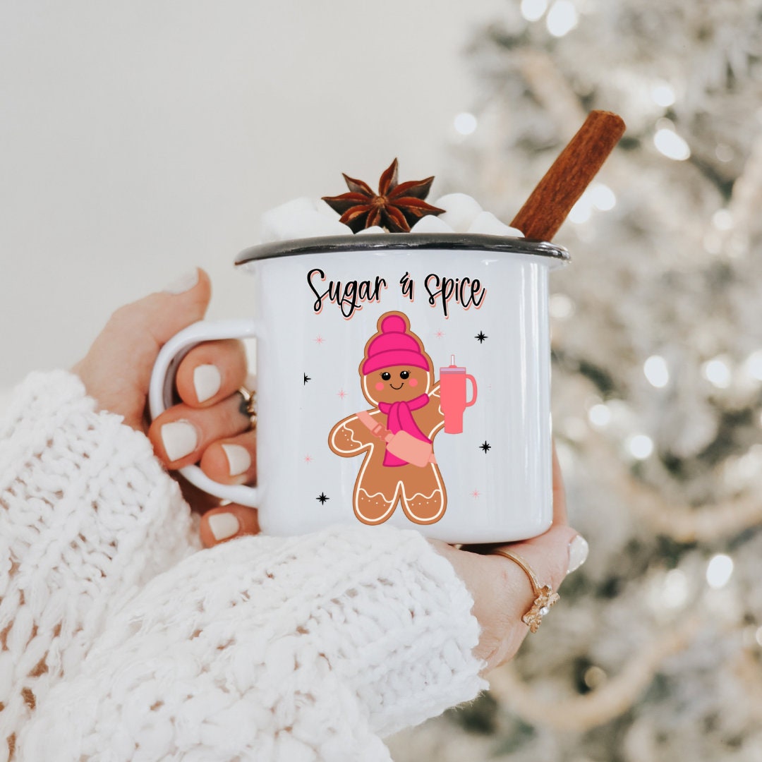 Sugar & Spice Mug Sticker, Mug Decal, UV DTF Sticker for Christmas Mugs ...