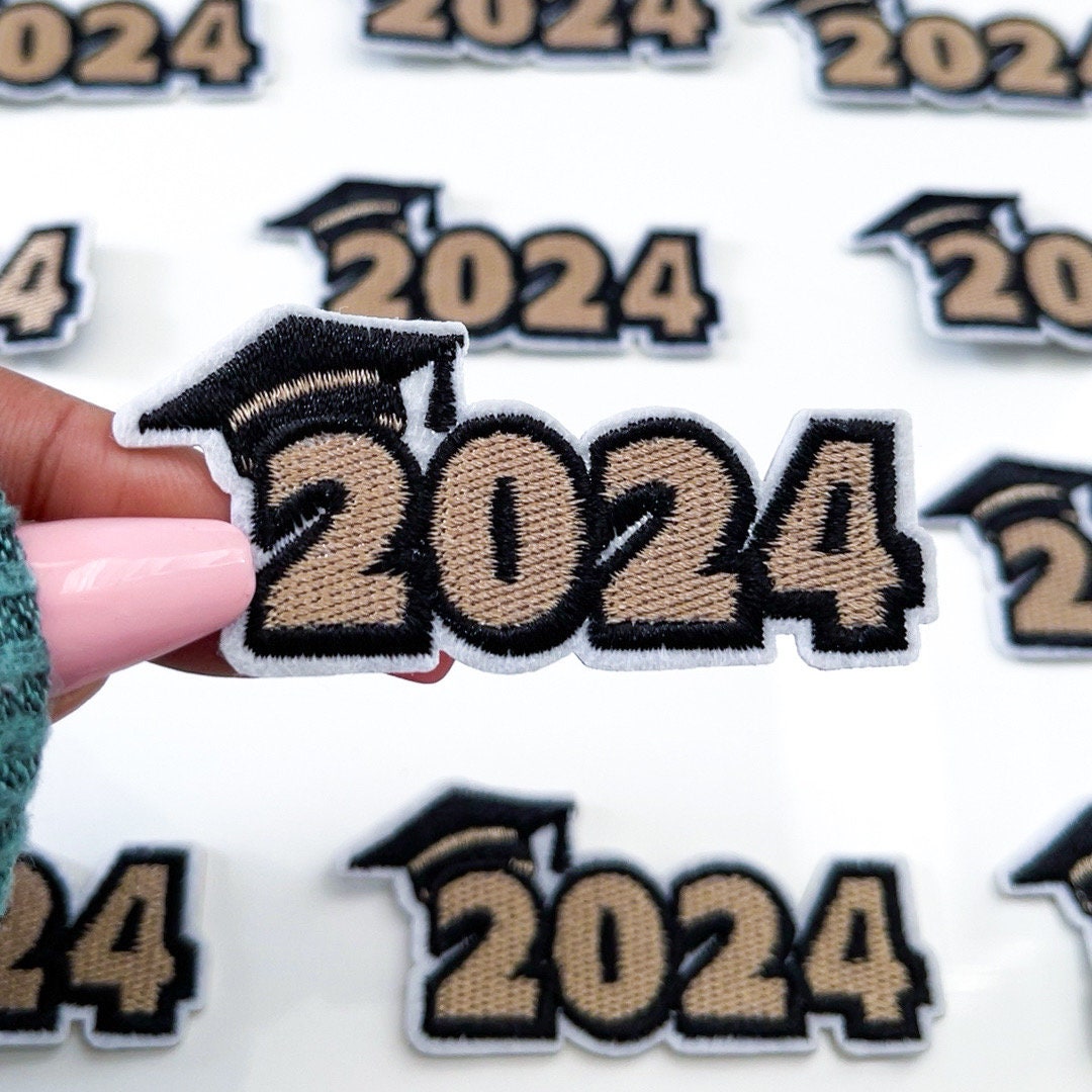 2024 Class of Graduation Embroidered 2024 Patch Iron-on Patch for Cap ...