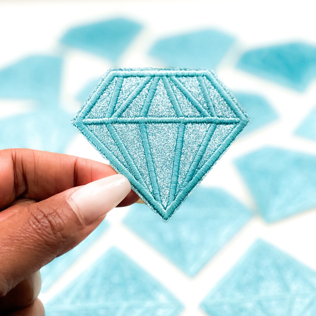 Diamond Glitter Patch Fun Iron-on DIY Patch for Trucker Caps Preppy ...