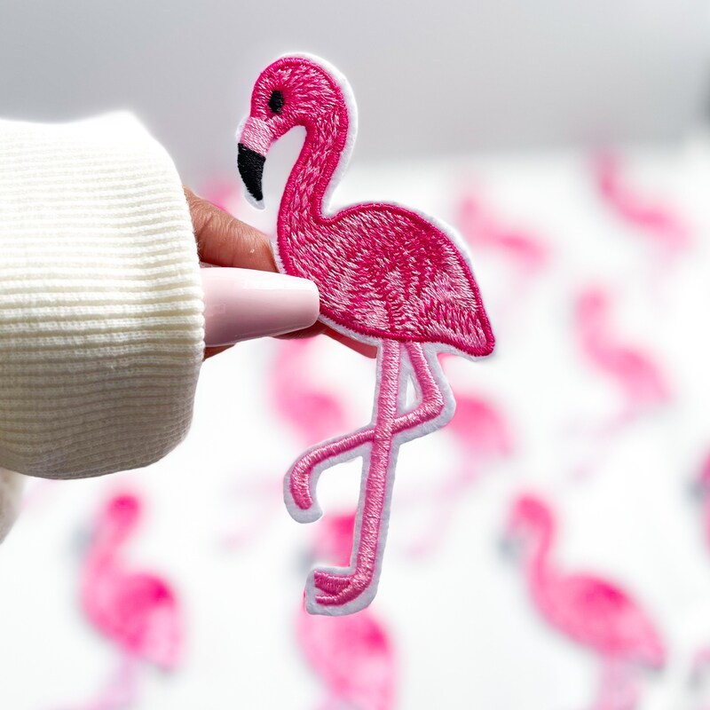 Flamingo Iron Patches - Etsy