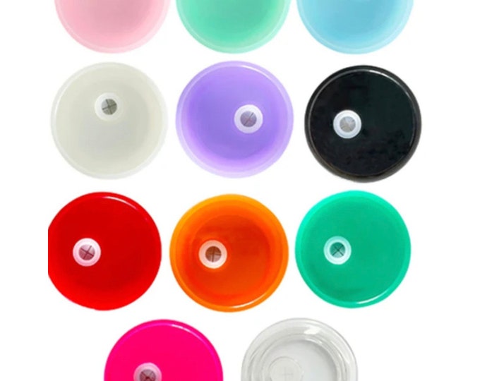 Acrylic Lids for 16oz Libbey Glass Cans Samples, Glass Can Lids, 16oz ...