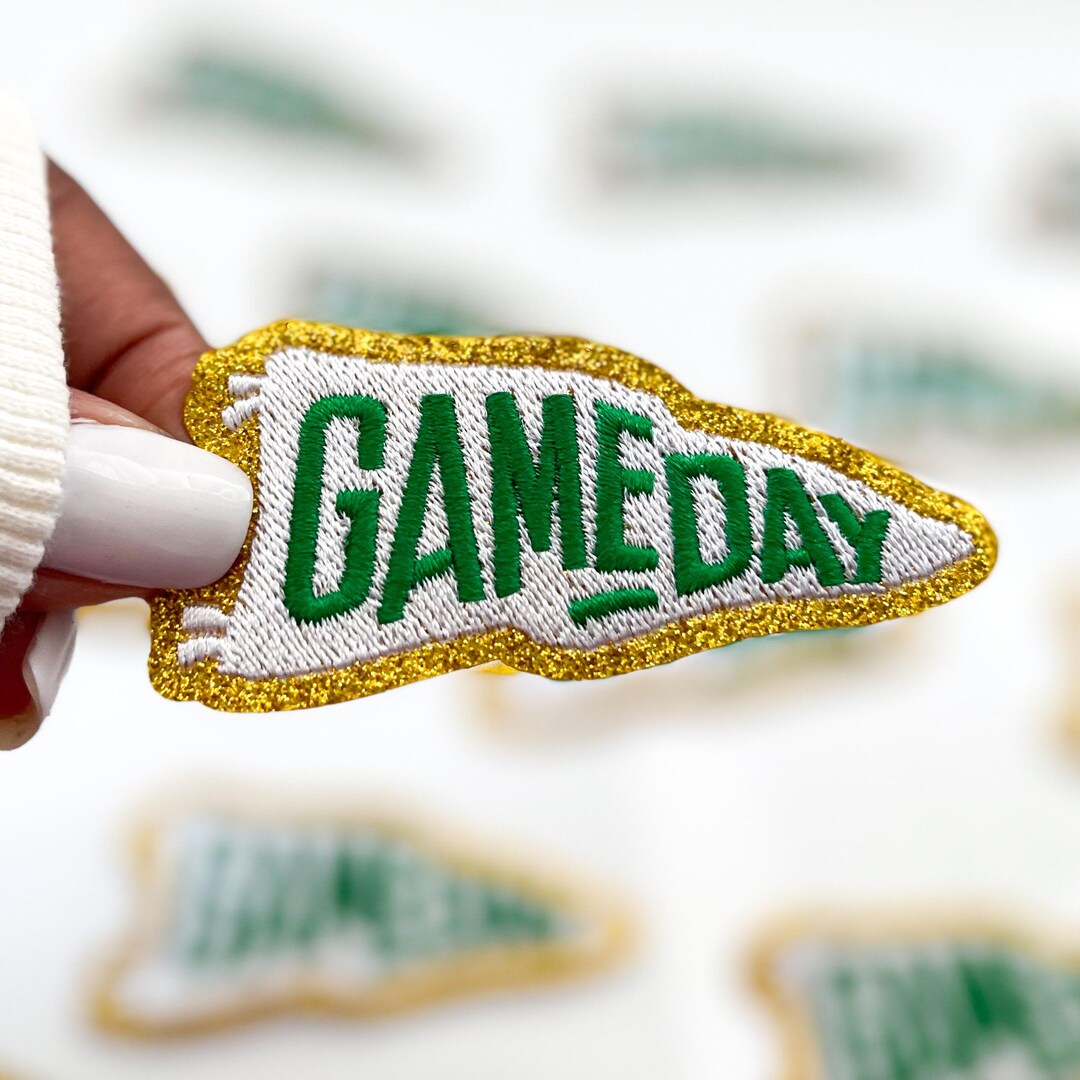 Game Day Patch Green Game Day Patch Trucker Hat Patches Iron on Game ...