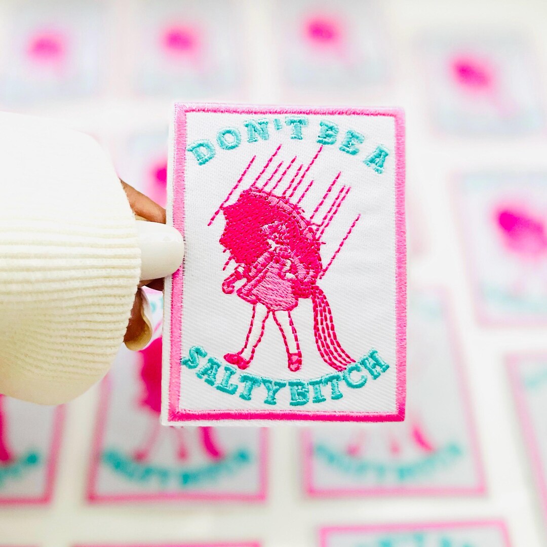 Trucker Hat Patches Pink Girly Patches Humor DIY Embroidered Badge for ...