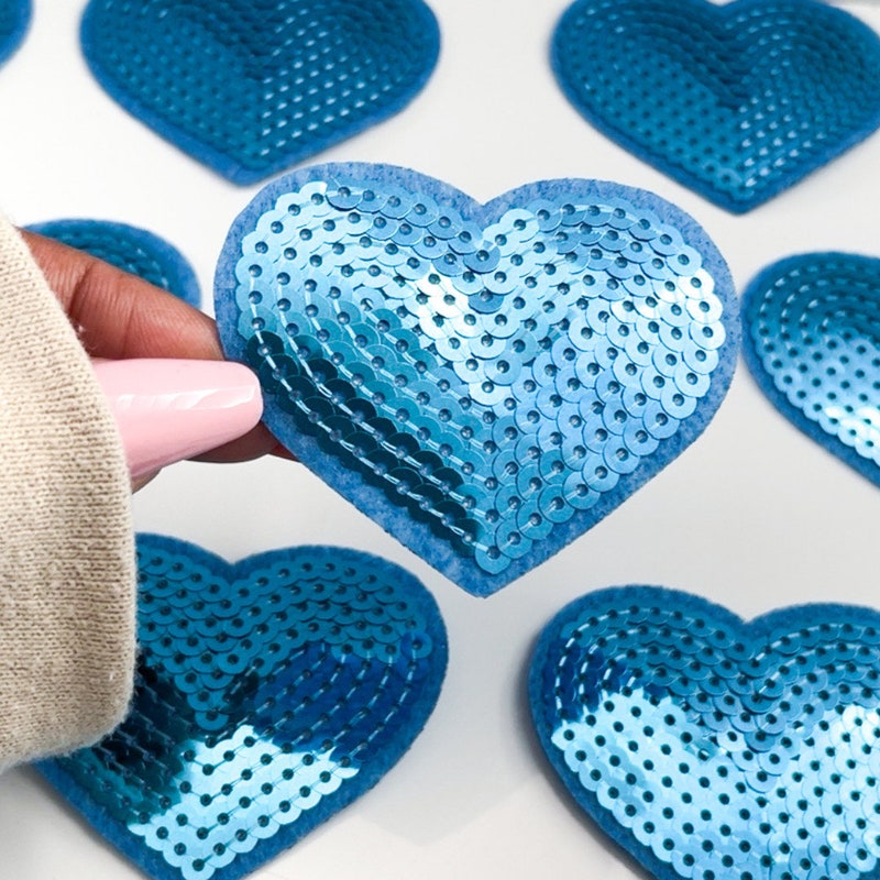 Sequin Heart - Etsy