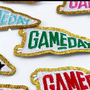 Game Day Patch Green Game Day Patch Trucker Hat Patches Iron on Game ...