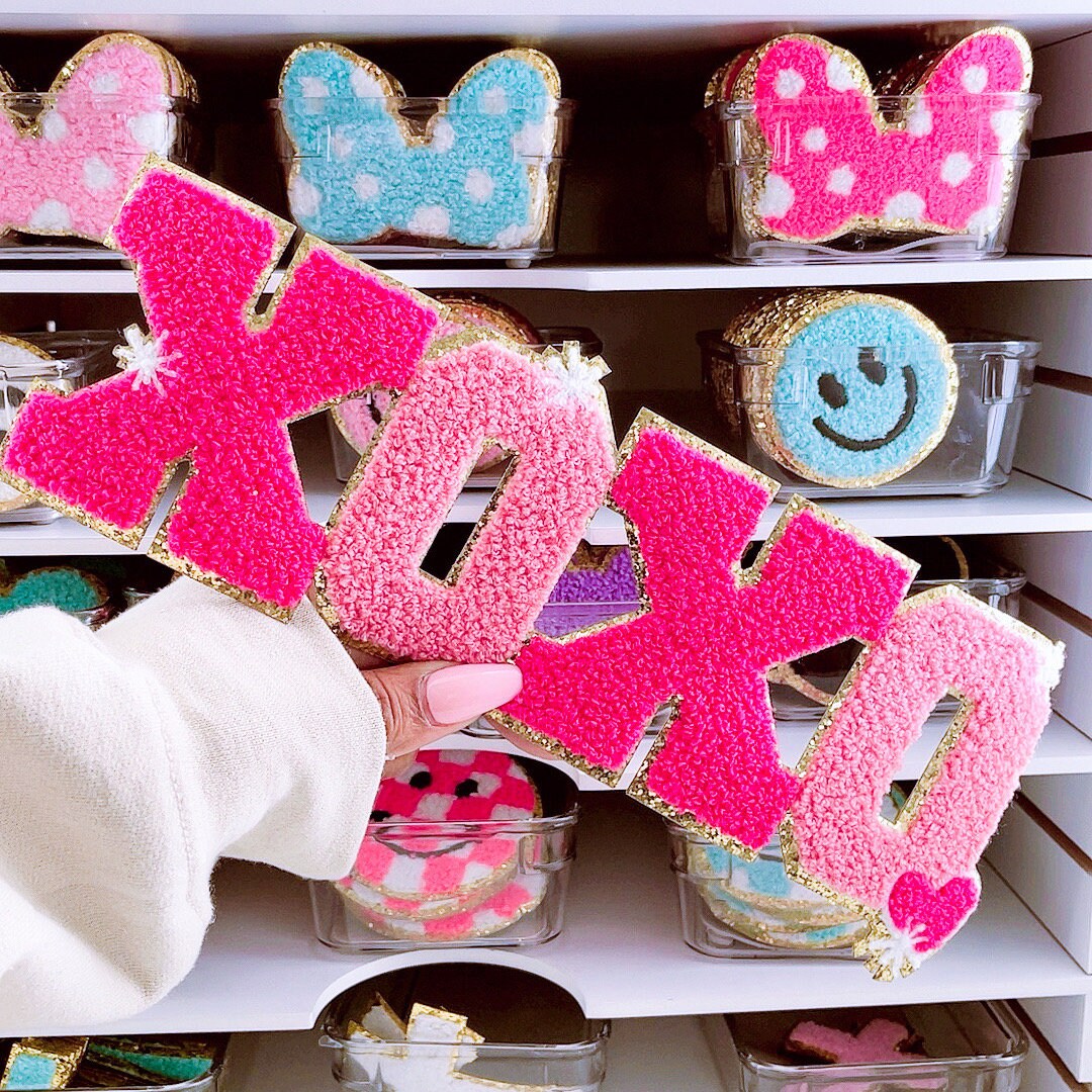 Varsity Chenille Patch for Valentines Day Sweatshirt Tshirt Patch, XOXO ...