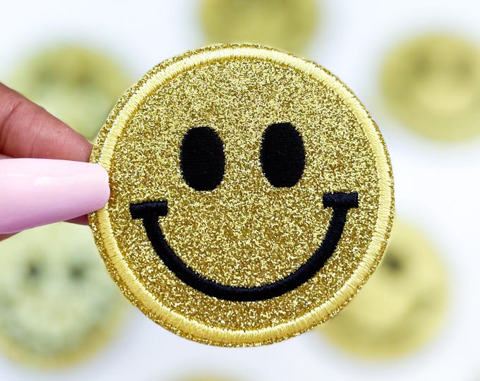 Trucker Hat Patches Smiley Face Patch Yellow Smiley Patch Fun Iron-on ...
